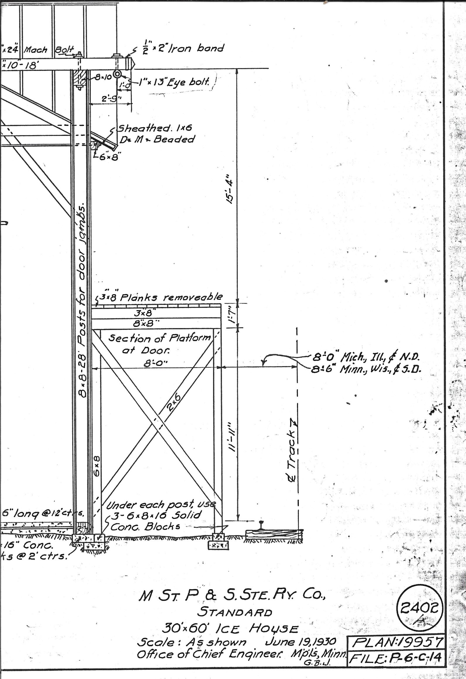 Soo Line Ice House Plans BP 14 The Soo Line Historical And