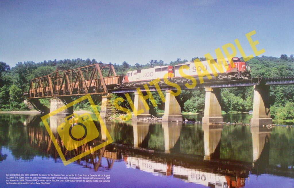 “Soo Line SD60s Crossing St. Croix Bridge”, 11″ x 14″ – The Soo Line ...
